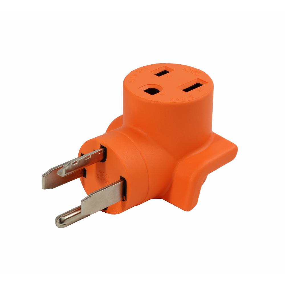 GE 15 Amp Grounded T-shaped Outlet Tap Adapter - Orange-50281 - The ...