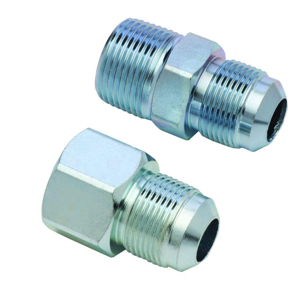 BrassCraft 5 8 In O D Flare 15 16 16 Thread Steel Gas Fitting Kit