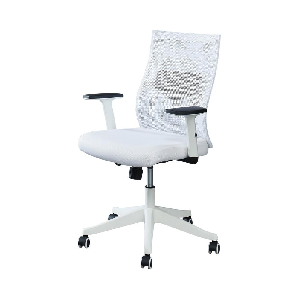 Furniture of America Ronde White Mesh Office Chair IDF-FC656WH-S - The ...