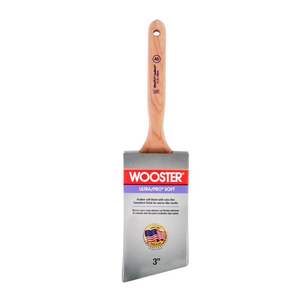 Wooster 3 in. Nylon Ultra/Pro Soft Angle Sash Brush-0041700030 - The ...