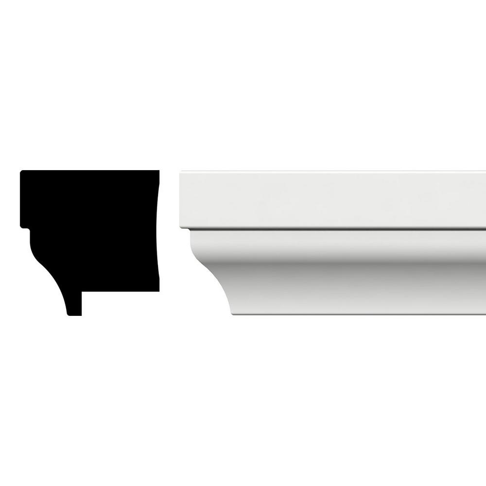 Ekena Millwork 1-11/32 in. x 96 in. x 1-13/32 in. PVC Back Band ...