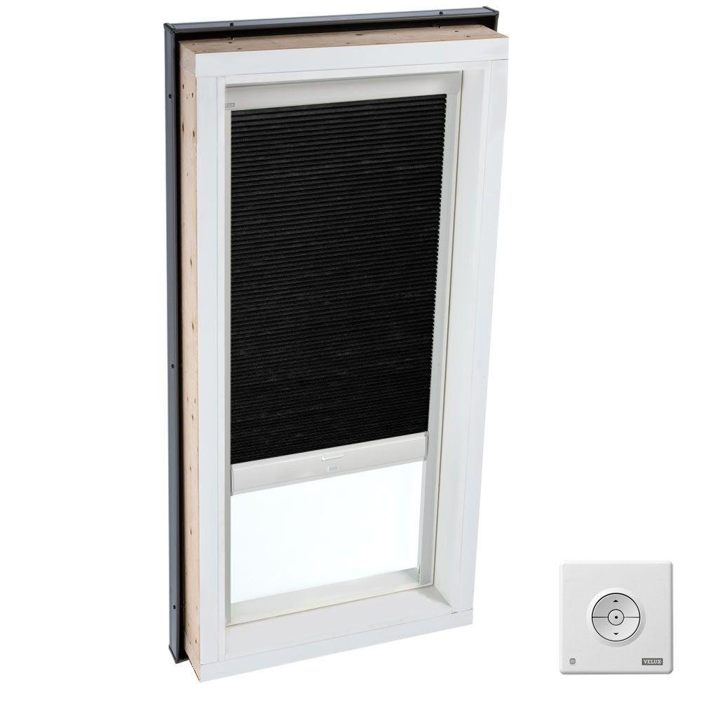 VELUX Solar Powered Room Darkening Charcoal Skylight Blinds for FCM ...