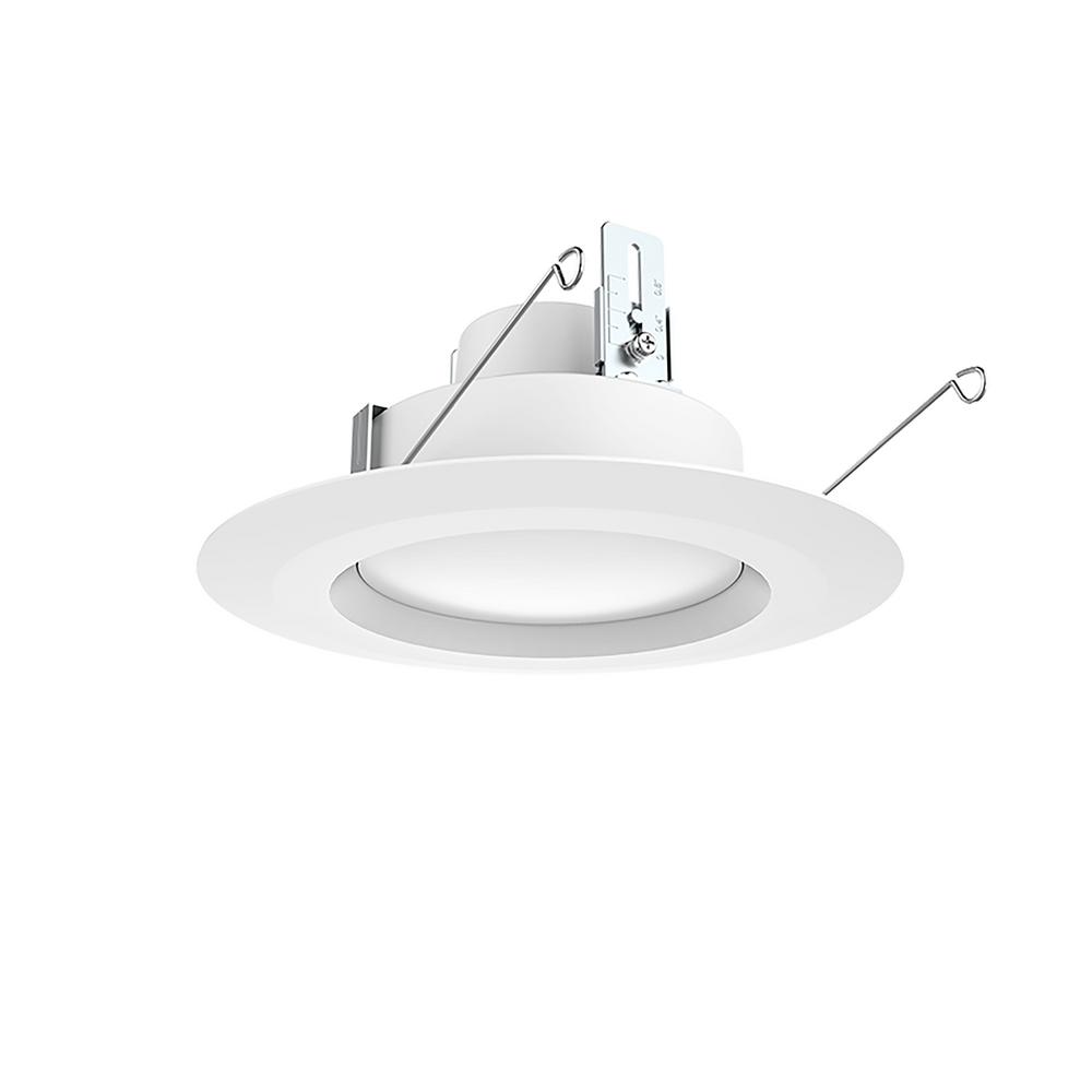 Commercial Electric White Recessed Led Trim 6 Inch