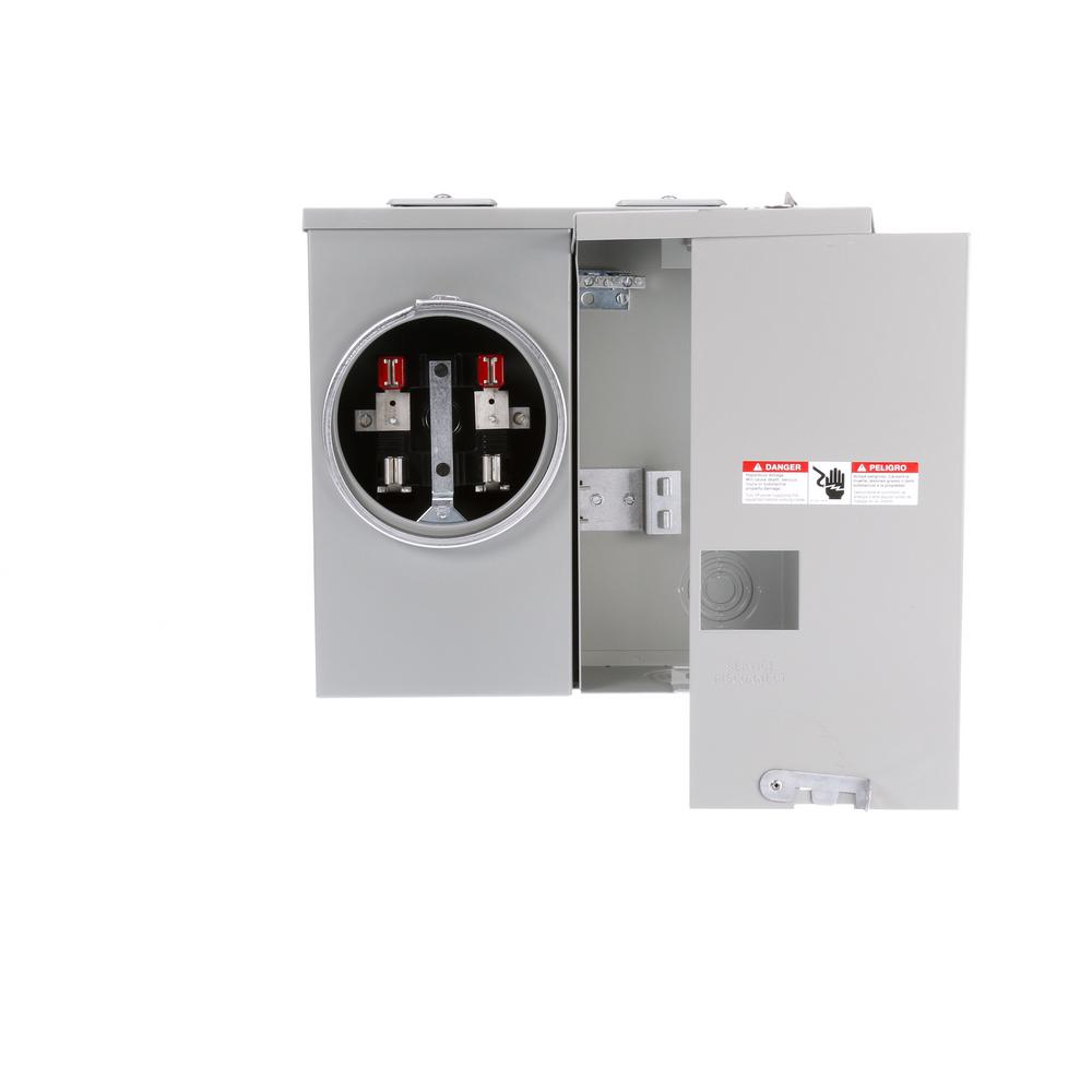 Siemens 125 Amp 2-Space 2-Circuit OH/UG Fed Surface Mount Ring Type ...