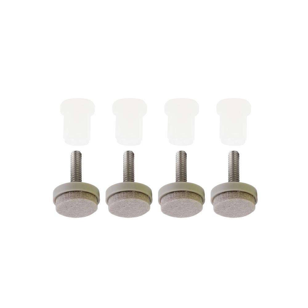 Everbilt 1 in. Beige Threaded Furniture Felt Glide (4-Pack)-804544 ...