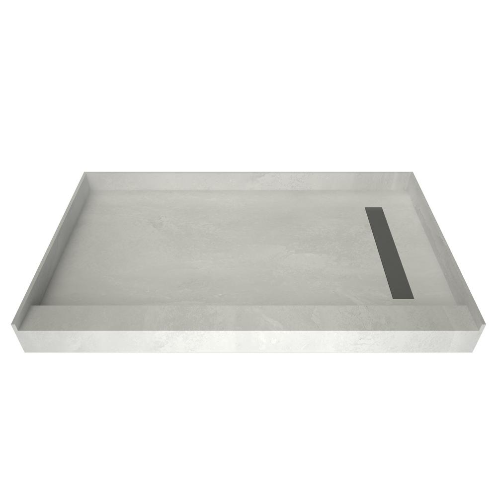 Tile Redi Redi Trench 48 in. x 60 in. Single Threshold Shower Base with ...