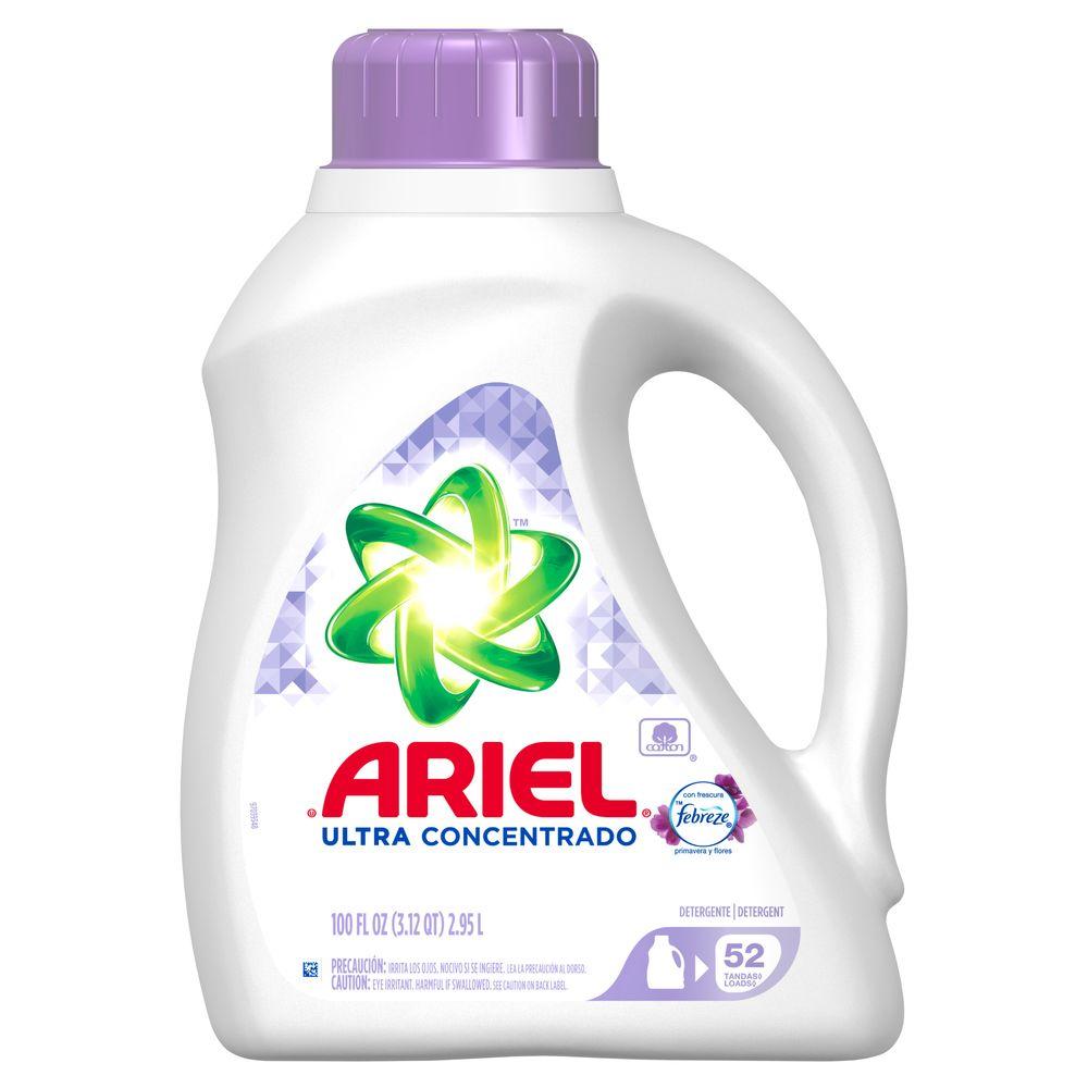 Ariel Ultra 100 Oz Liquid Laundry Detergent With Febreze 52 Loads