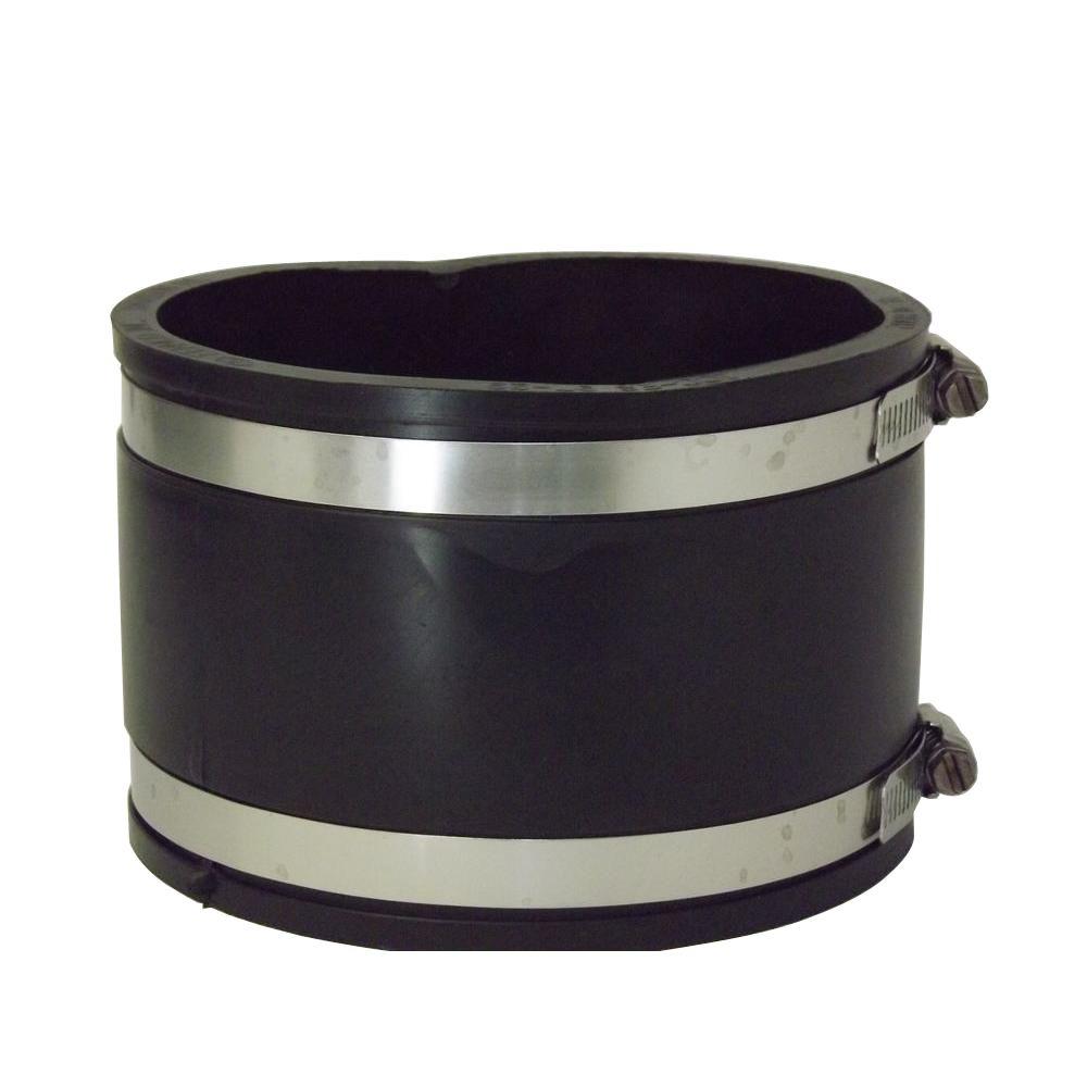 6 in. x 6 in. PVC Concrete to Concrete Flexible Coupling-1004-66 - The ...