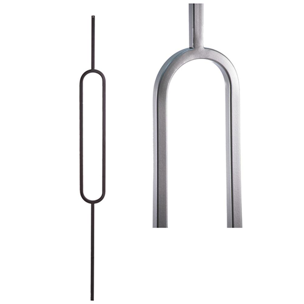 HOUSE OF FORGINGS Aalto Modern 44 in. x 0.5 in. Ash Grey Single Oval ...