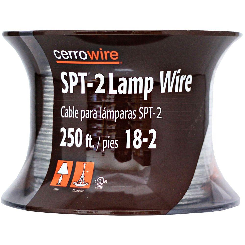 Southwire 100 ft. 18/2 White Stranded CU SPT-1 Lamp Wire-49909503 - The ...
