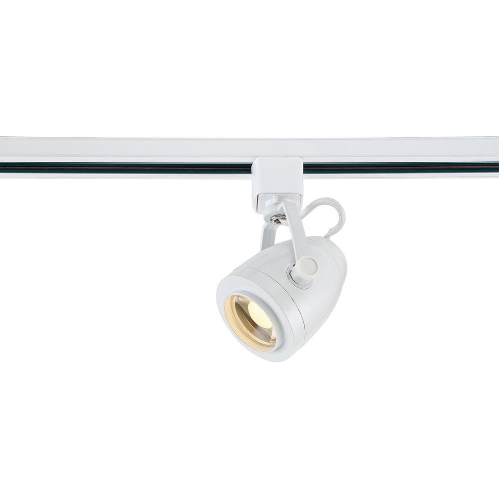 Commercial Electric LED White Gooseneck Linear Track Lighting Head ...