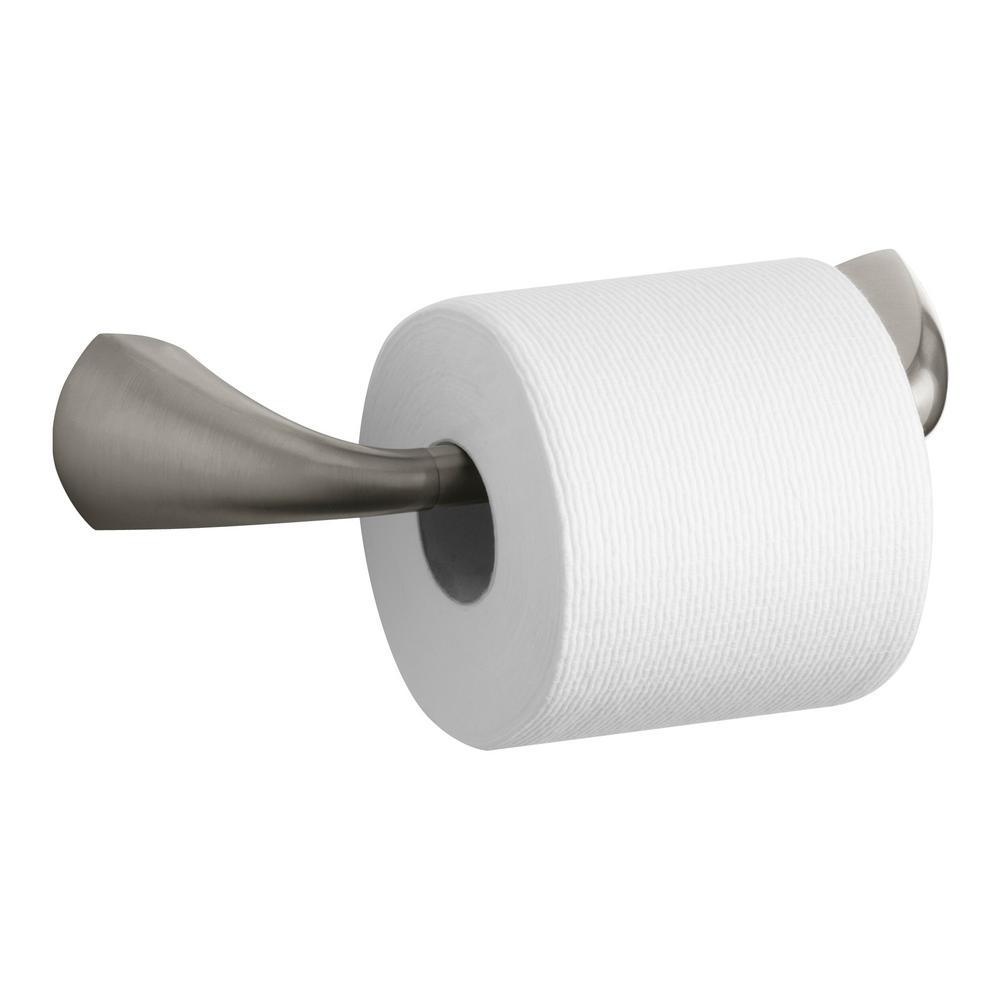 KOHLER Mistos Toilet Paper Holder In Vibrant Brushed Nickel K R37054 BN kohler-mistos-toilet-paper-holder-in-vibrant-brushed-nickel-k-r37054-bn