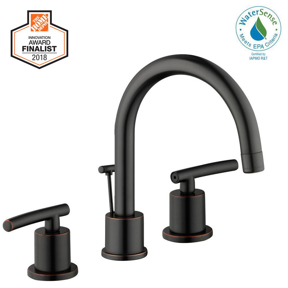 Glacier Bay Dorset 8 In Widespread 2 Handle High Arc Bathroom Faucet