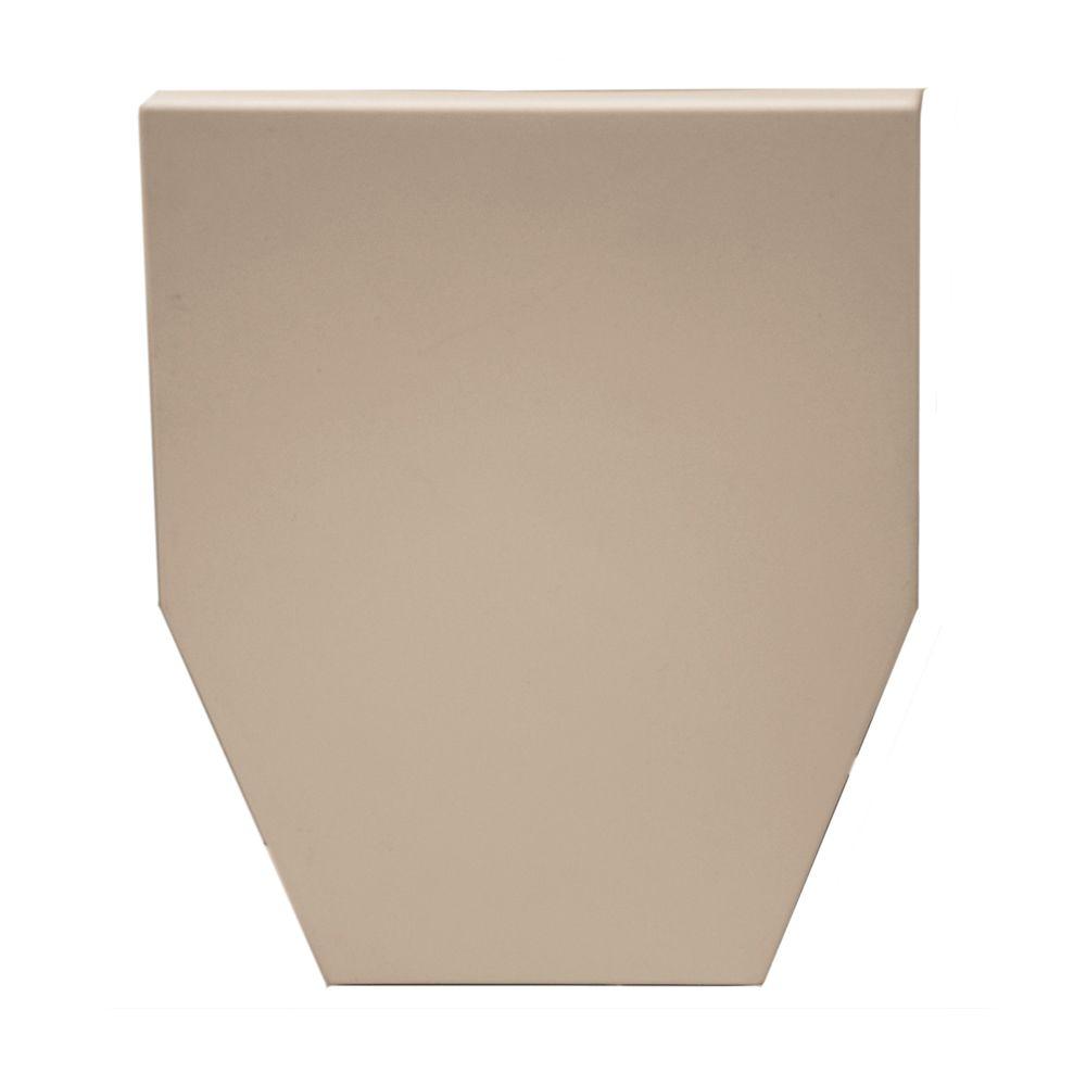 Builders Edge 6 in. Classic Dentil Window Header Keystone in 023 Wicker ...