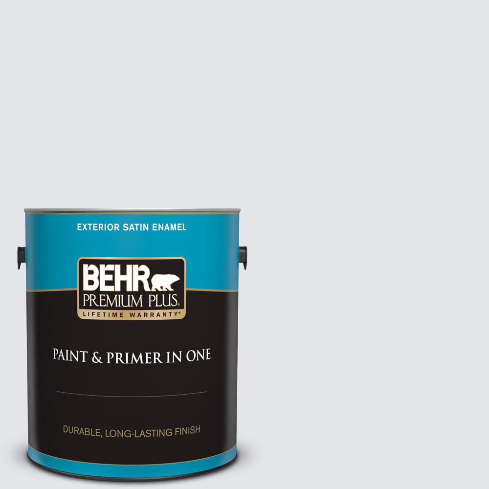 BEHR PREMIUM PLUS 1 gal. #MQ3-31 Dutch White Satin Enamel Exterior ...