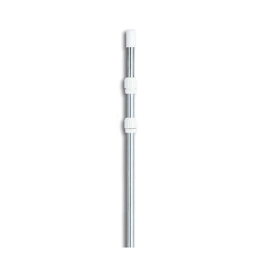 Pool Central 5 ft. - 12 ft. Silver Adjustable Swimming Pool Telescopic ...