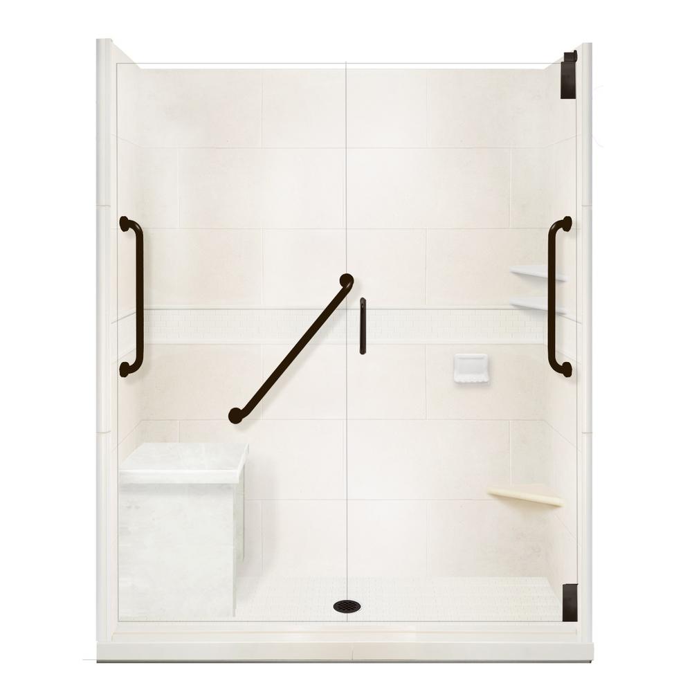 American Bath Factory Classic Freedom Grand Hinged 42 in. x 60 in. x 80 ...