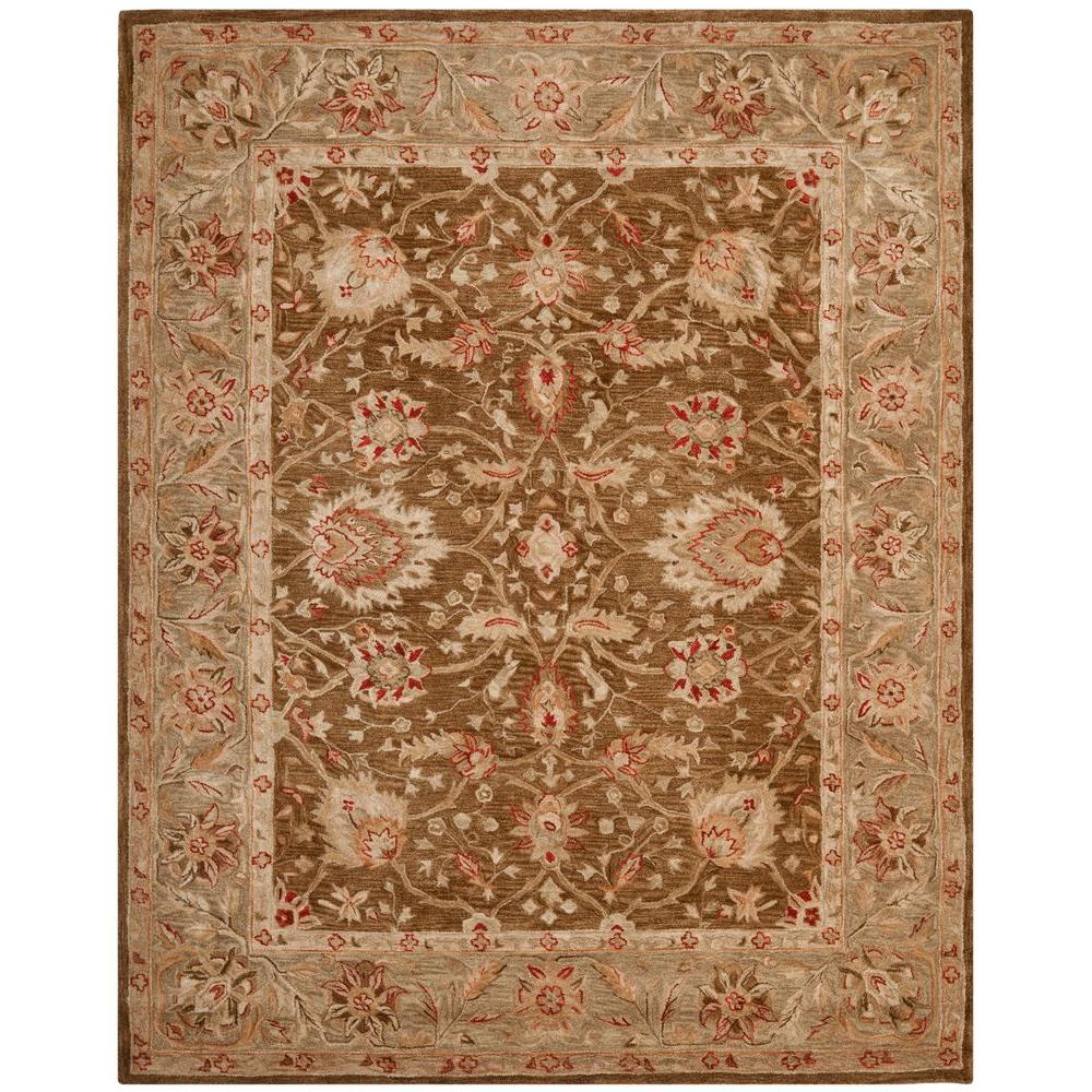 Safavieh Anatolia Brown/Green 9 ft. x 12 ft. Area Rug-AN512F-9 - The ...