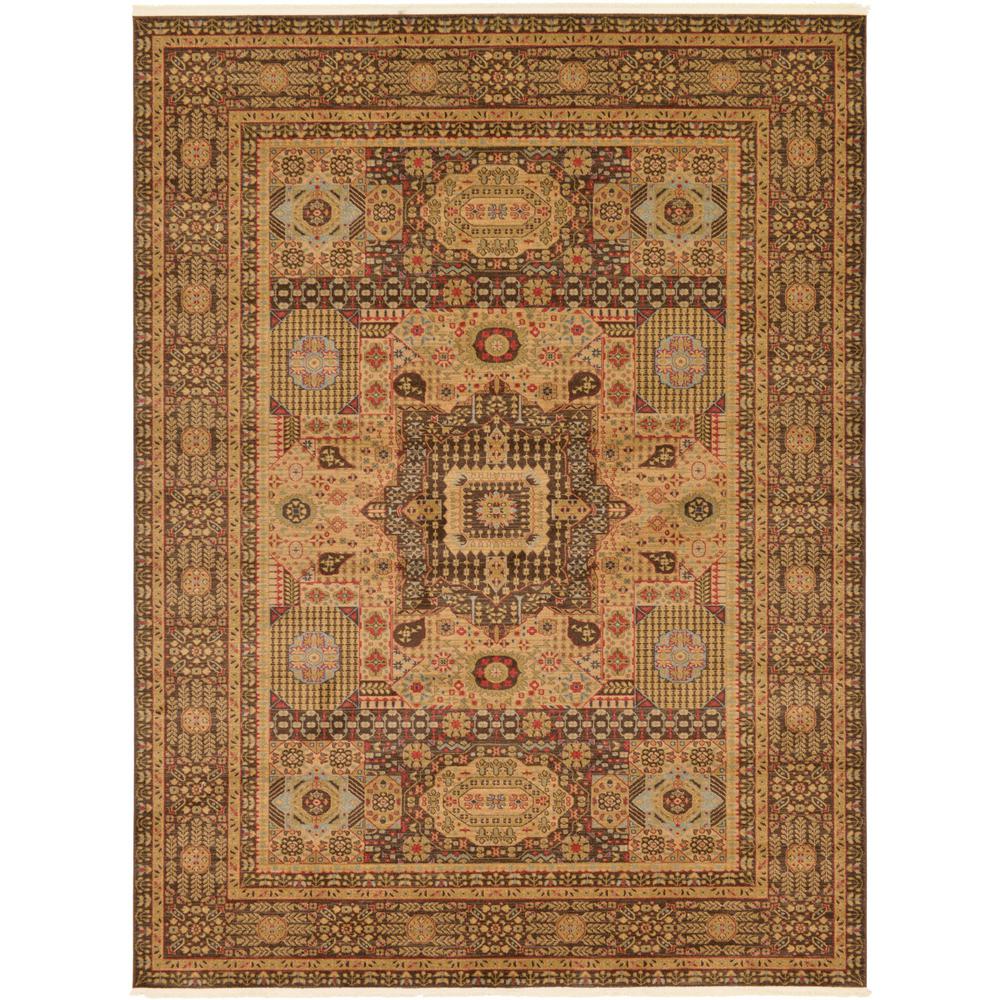 Unique Loom Palace Jackson Brown 9' 0 x 12' 0 Area Rug 3125649 - The ...