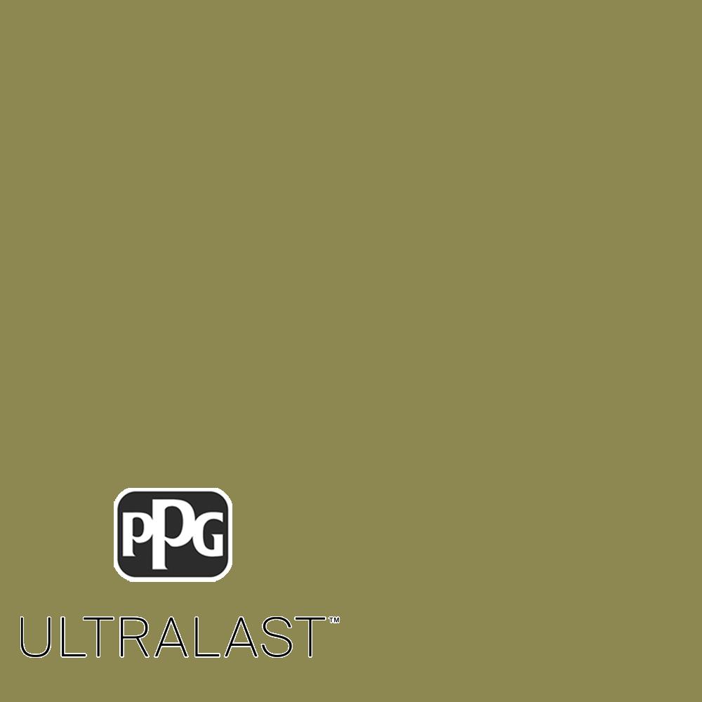 PPG UltraLast 1 qt. #PPG1114-6 Bronze Green Matte Interior Paint and ...