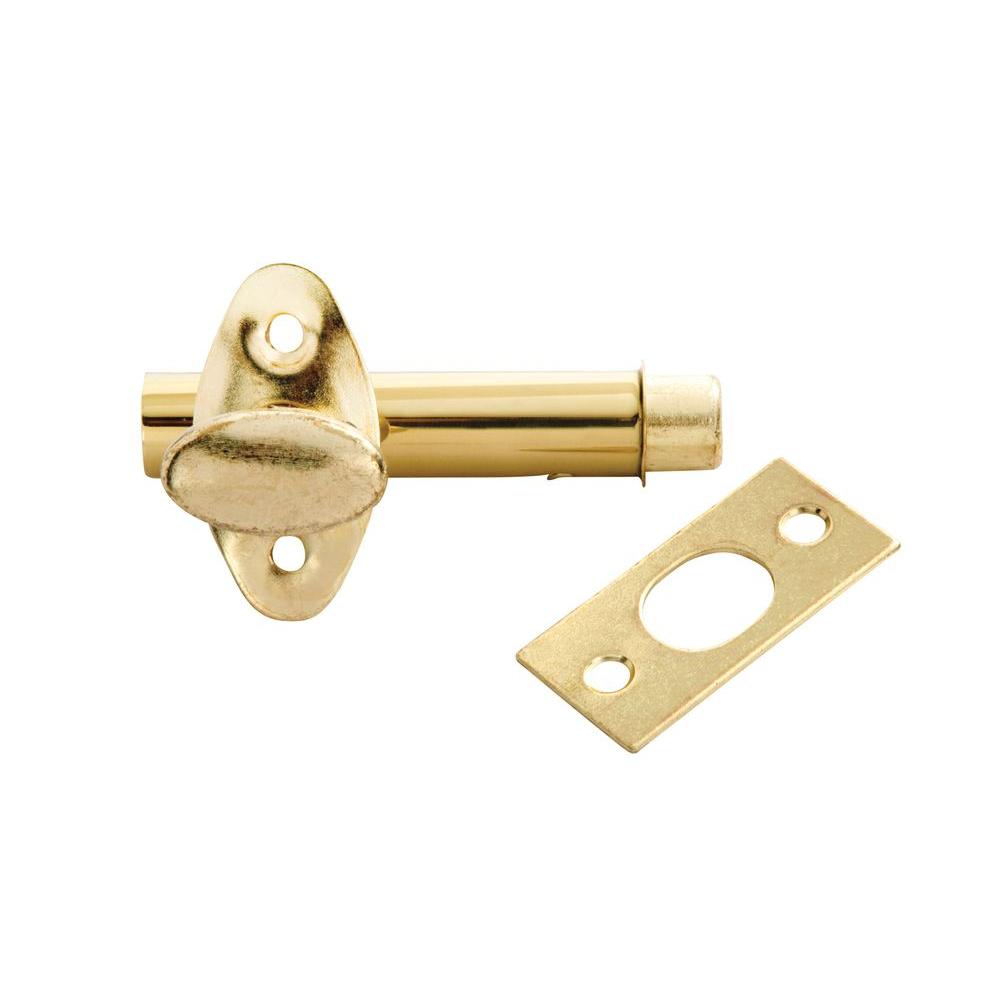First Watch Security Polished Brass Door Mortise Bolt-1181 - The Home Depot
