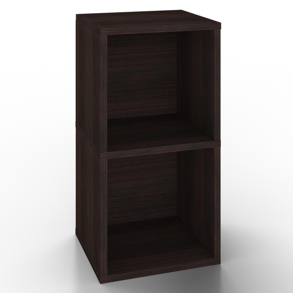 Way Basics zBoard Espresso 2-Shelf Vinyl Record and LP Record Album ...