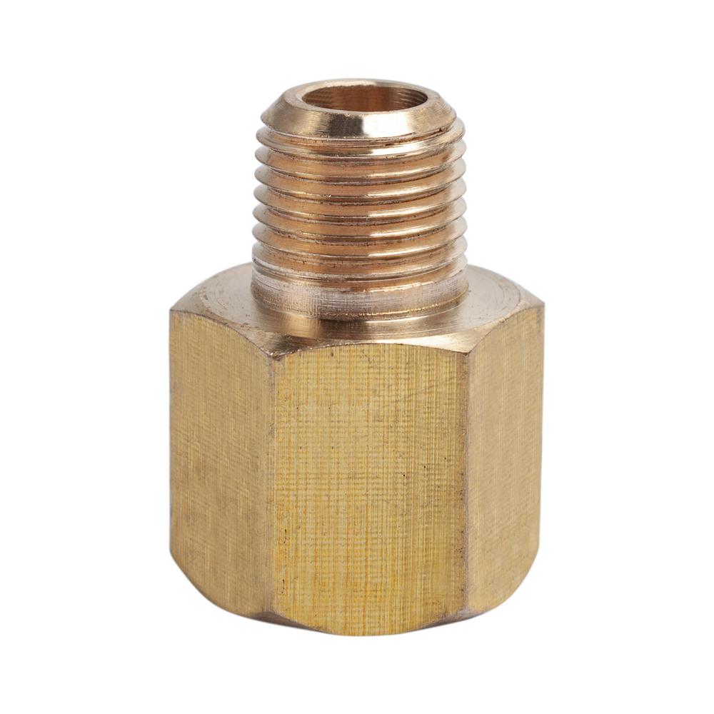 LTWFITTING 1 4 In FIP X 1 8 In MIP Brass Pipe Adapter Fitting 5 Pack