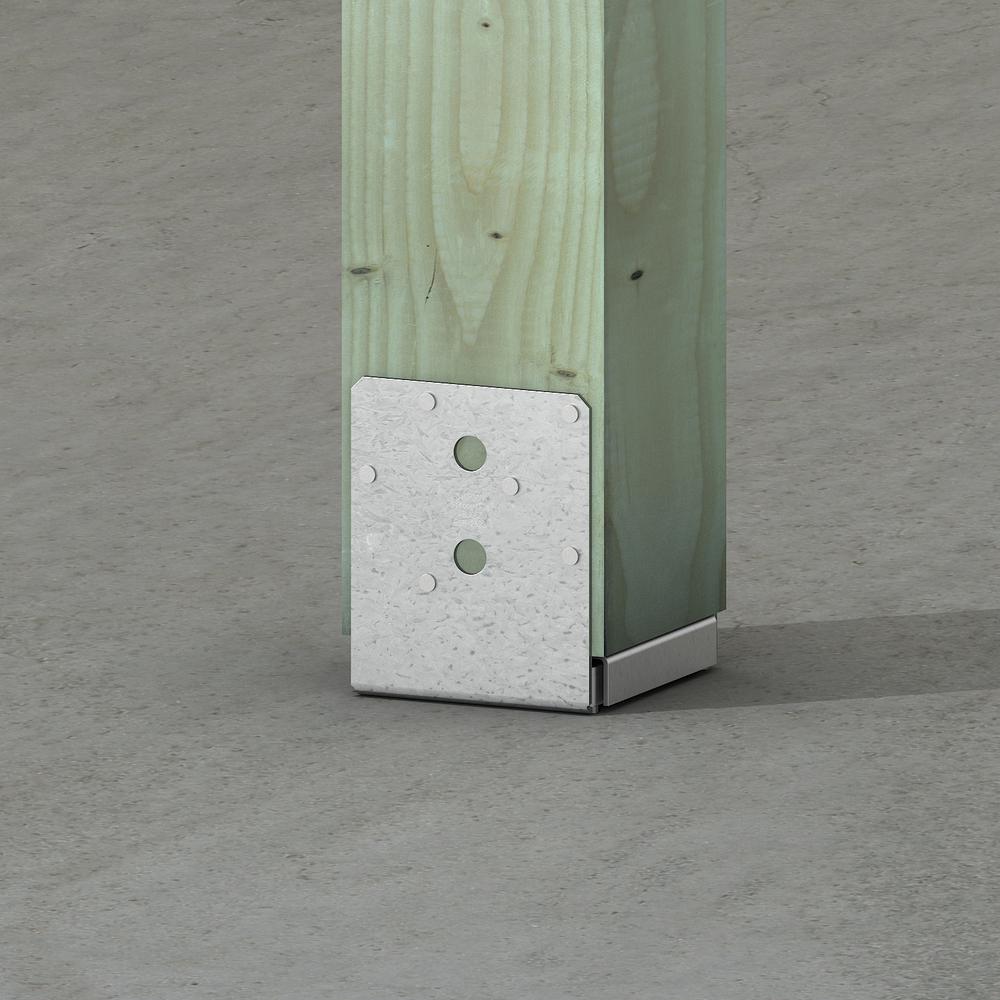 10Pk Simpson Strong-Tie ABU66Z Post Base 12-Ga Zmax Brackets Industrial ...