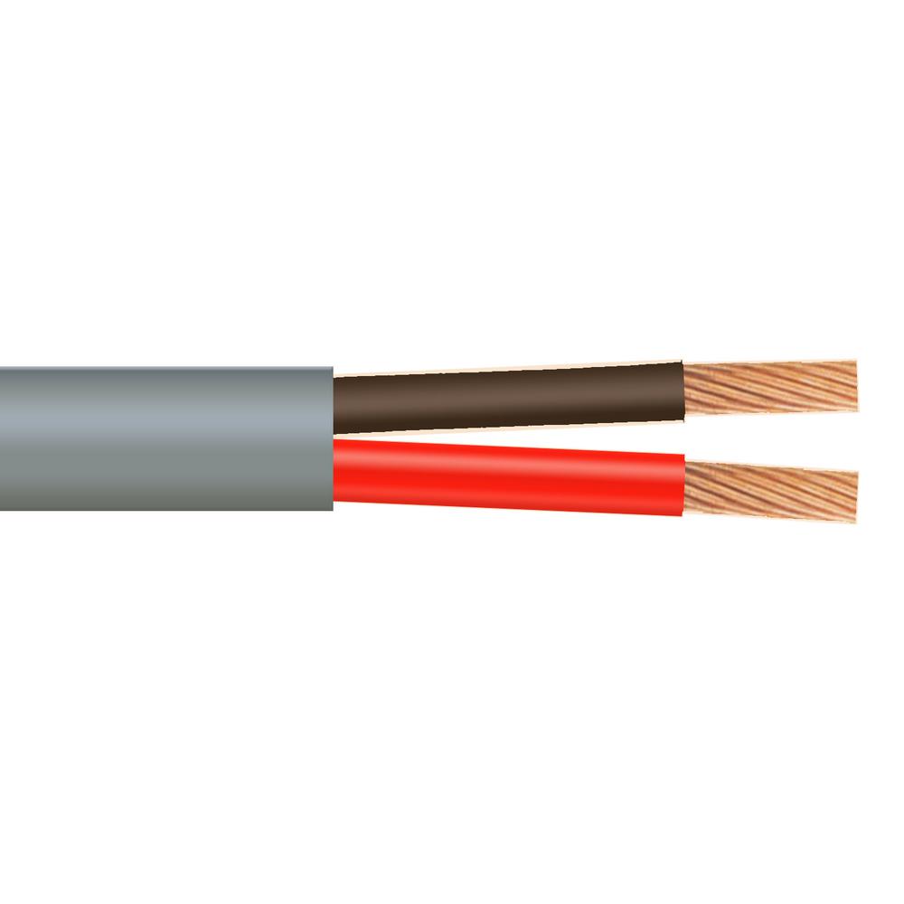 Syston Cable Technology 1000 ft. 22/2 Stranded Unshielded CMR/CL3R Gray ...