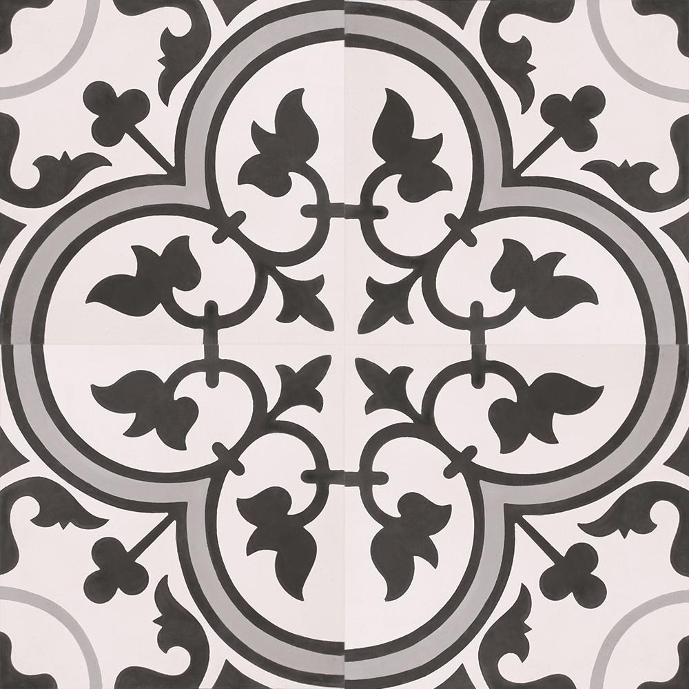 InDesign Cementine Cora 16 in. x 16 in. Durabody Ceramic Floor and Wall ...