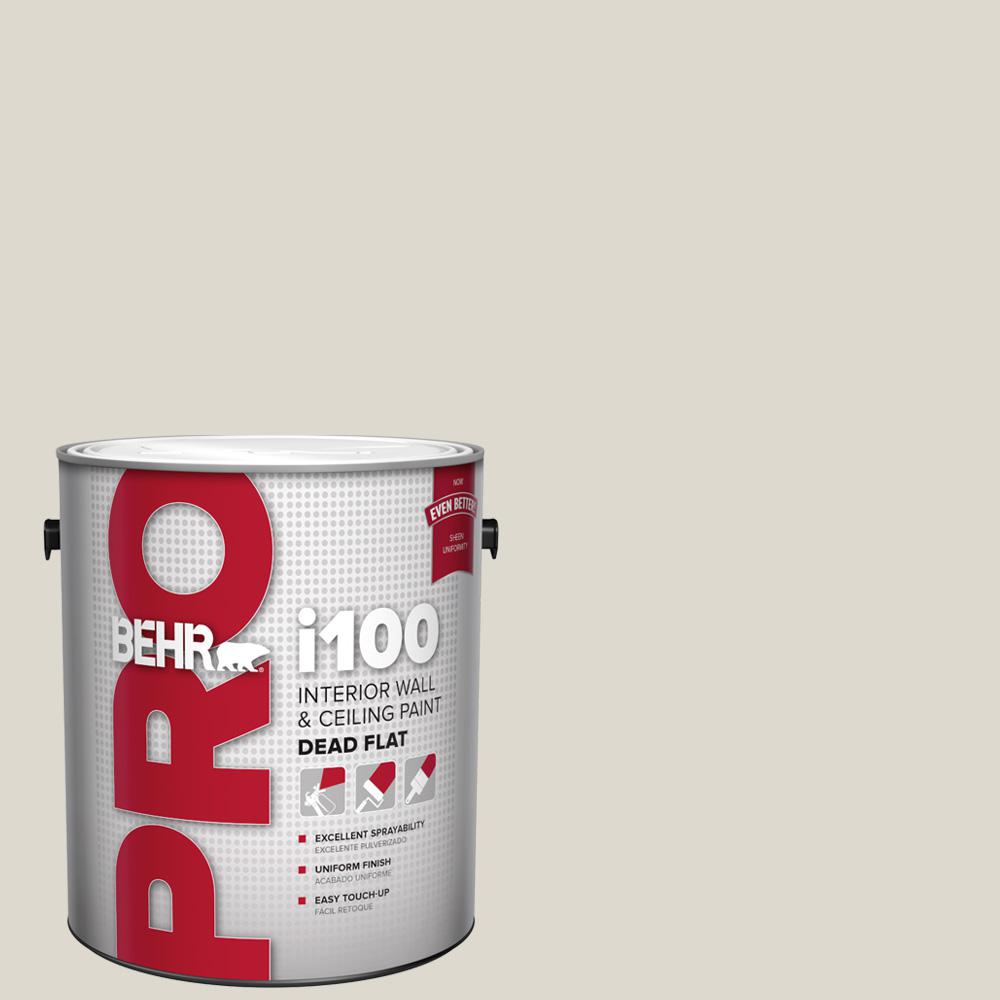 BEHR PRO 1 gal. #N320-1 Campfire Ash Dead Flat Interior Paint-PR10501 ...