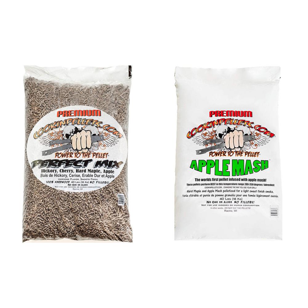 COOKINPELLETS.COM 40 lbs. Bags Premium Hickory Wood Pellets and Perfect ...