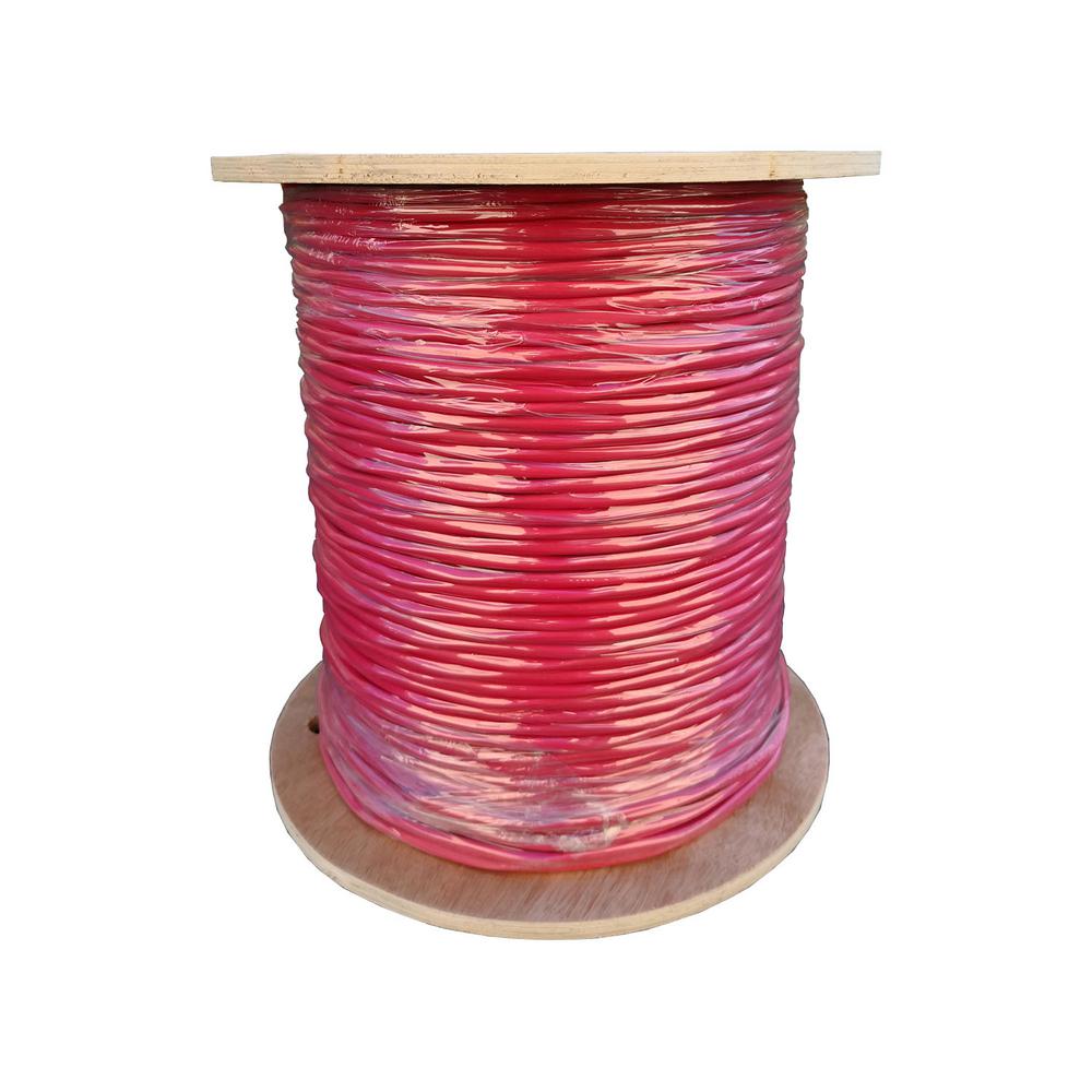 Syston Cable Technology 12/2 Solid Unshielded CL3R/Riser Red 1000 ft ...