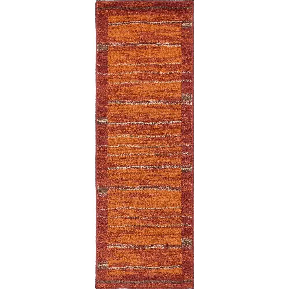Unique Loom Autumn Foilage Terracotta 2' 6 x 10' 0 Runner Rug-3138239 ...