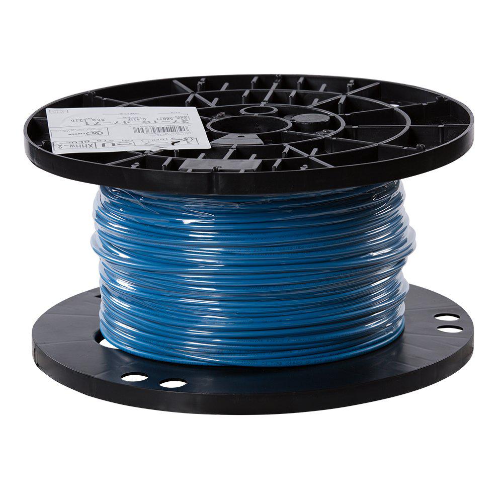 Southwire 500 ft. 12 Blue Stranded CU XHHW Wire-37104771 - The Home Depot