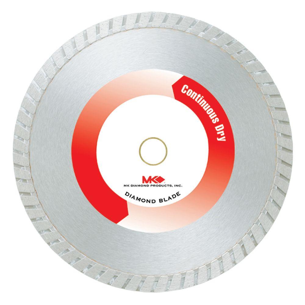 MK Diamond 10 in. Continuous Rim Dry Cutting General Purpose Saw Blade ...