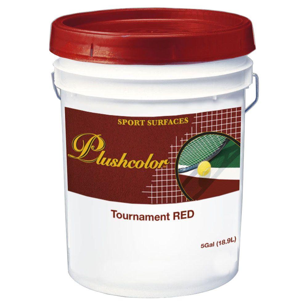 Plush 5 gal. Tournament Red Recreational Surface Coating-32001 - The ...