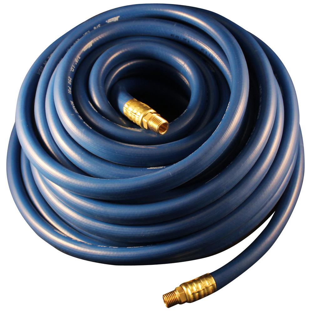 Husky 3/8 in. x 50 ft. Hybrid Air Hose-575-50A-HOM - The Home Depot