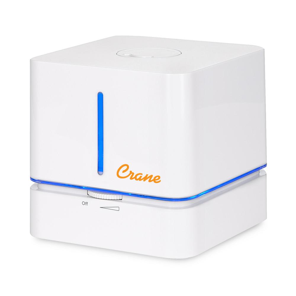 Crane 0.5 Gal. Cube Ultrasonic Cool Mist Humidifier-EE-5400 - The Home ...