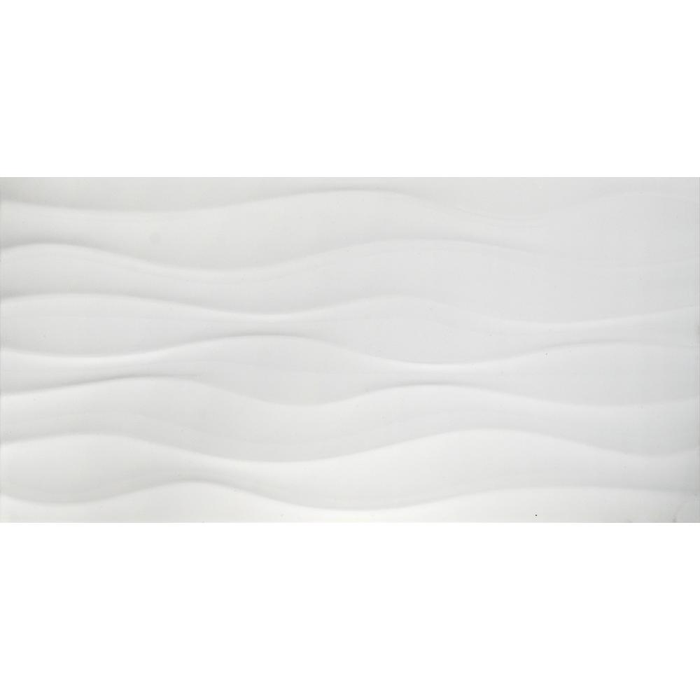 Marazzi Developed by Nature Calacatta 12 in. x 24 in. Glazed Ceramic ...