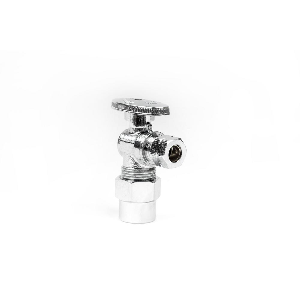 Brasscraft 1 2 In Nominal Compression Inlet X 3 8 In O D Compression