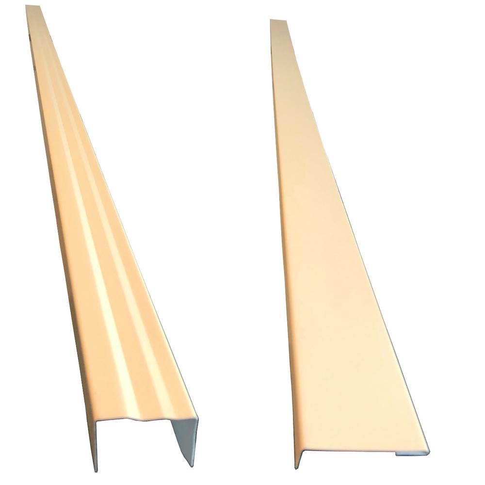 2.5 in. x 2.25 in. x 85 in. Complete Aluminum Metal Brickmold and Jamb ...