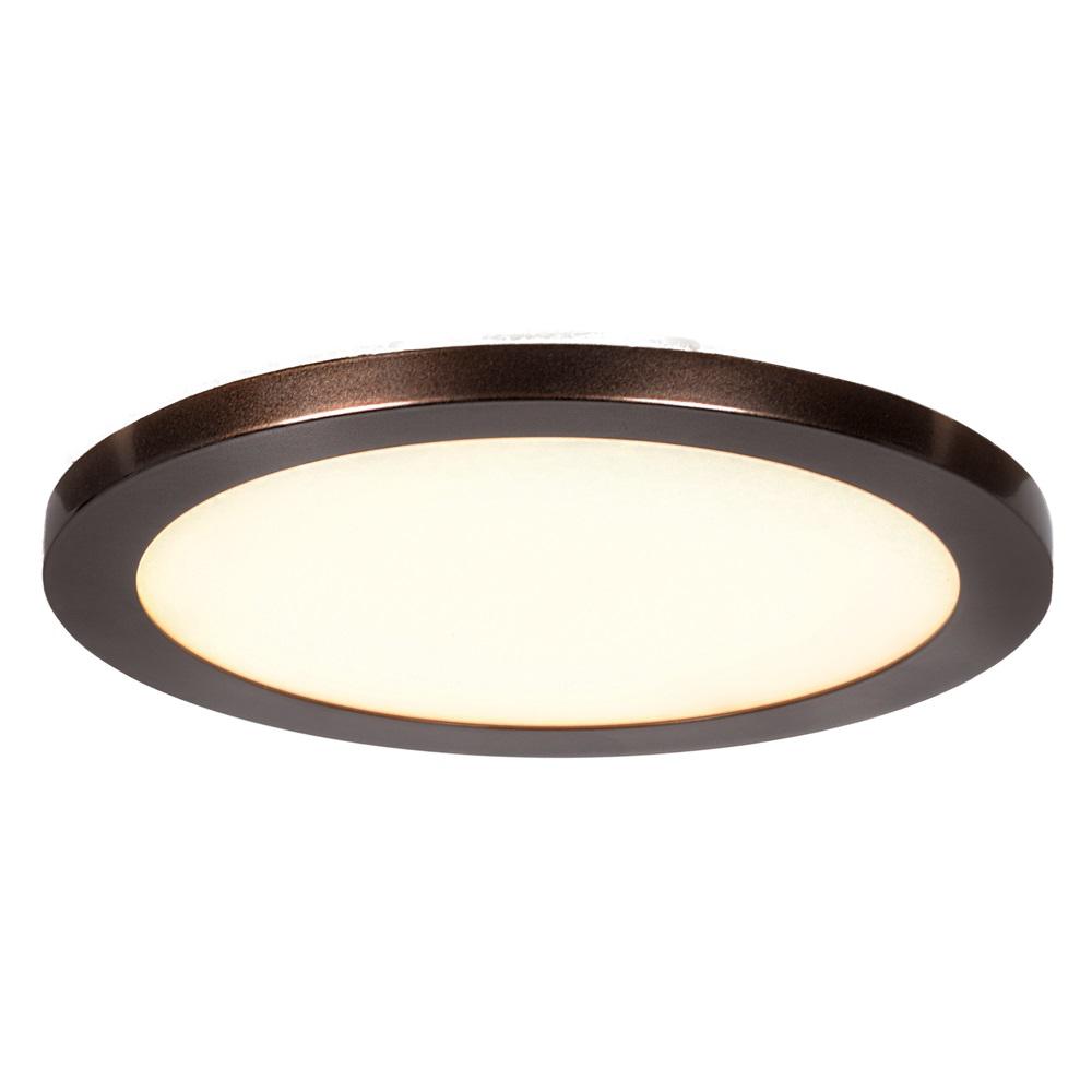 Access Lighting Disc 9.5 in. Dia 75-Watt Equivalent Brushed Steel ...