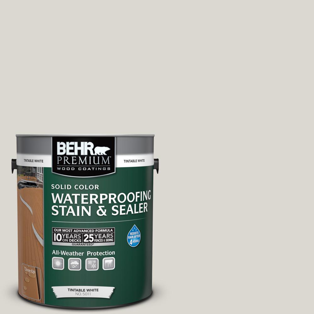 BEHR Premium 1 gal. #790C-2 Silver Drop Solid Color Waterproofing ...