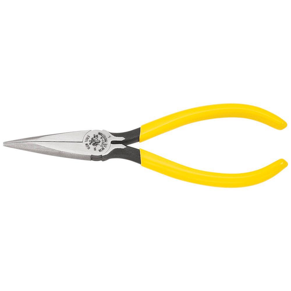 Klein Tools 6 in. Standard Long Nose Pliers-D301-6 - The Home Depot