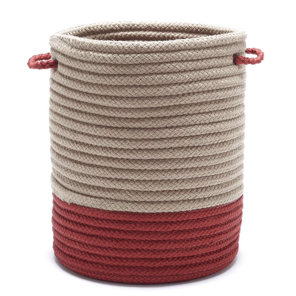 Colonial Mills Harbor Brick Round Polypropylene Basket HA71A012X012 ...