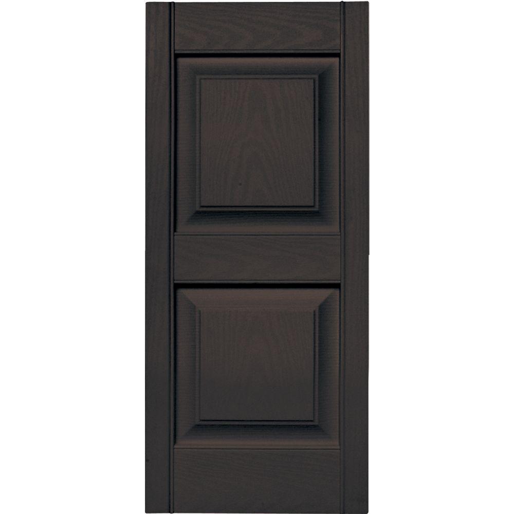 Musket Brown - Exterior Shutters - Doors & Windows - The Home Depot