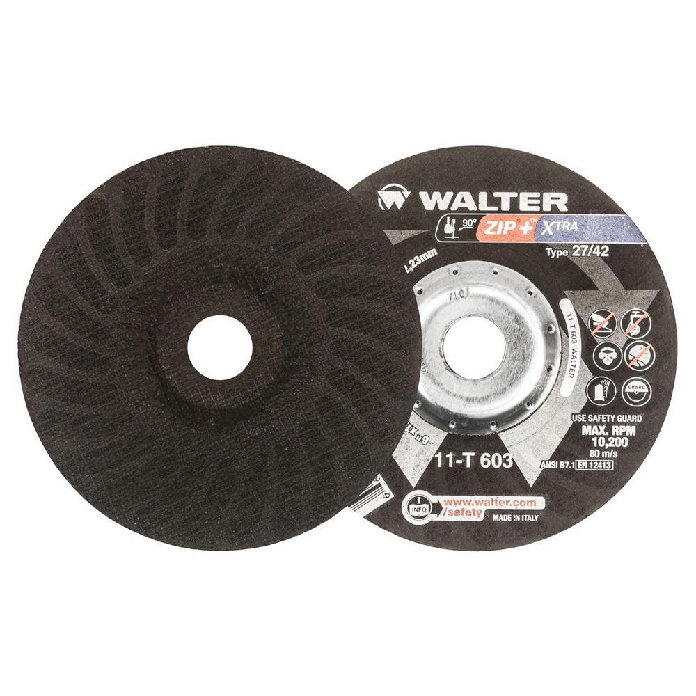 WALTER SURFACE TECHNOLOGIES ZIP+Xtra 6 in. x 7/8 in. Arbor x 1/16 in ...