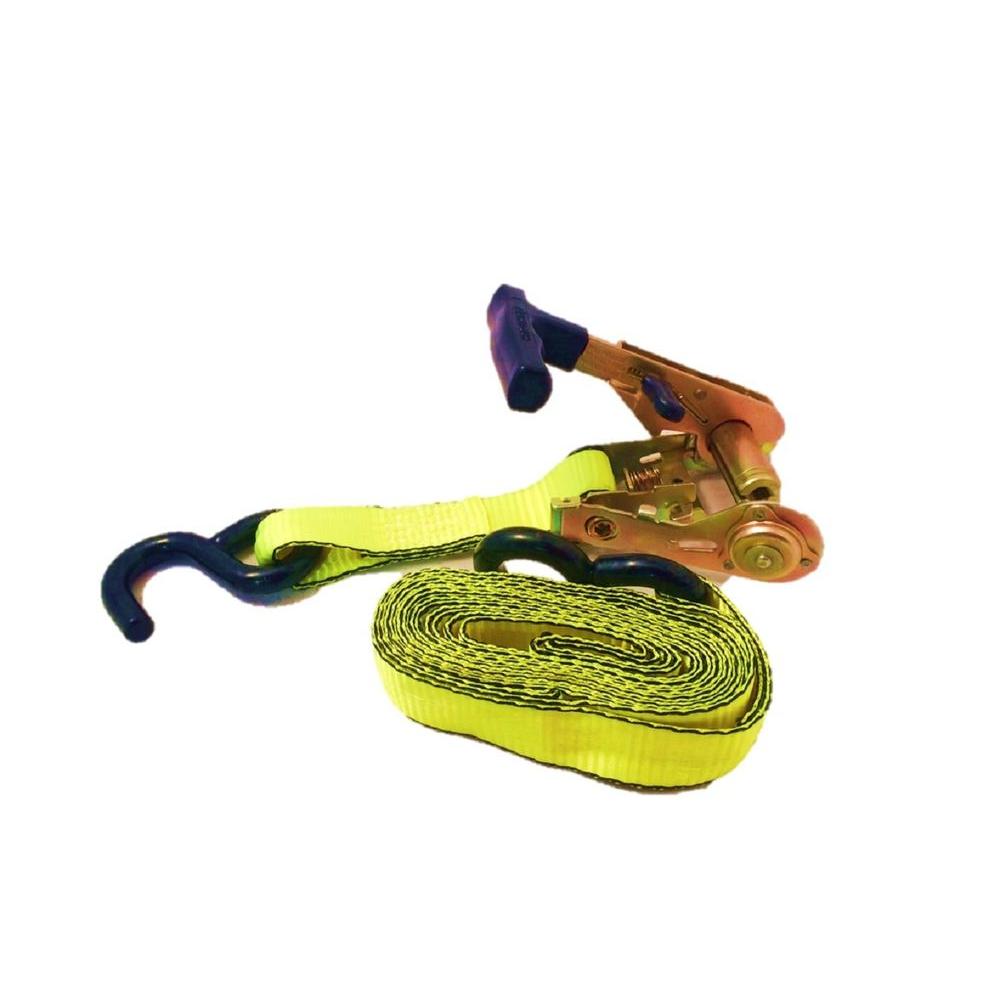 GearArmour 14 ft. x 1.25 in. Side Loading Ratchet Tie-Down J-Hook (2 ...