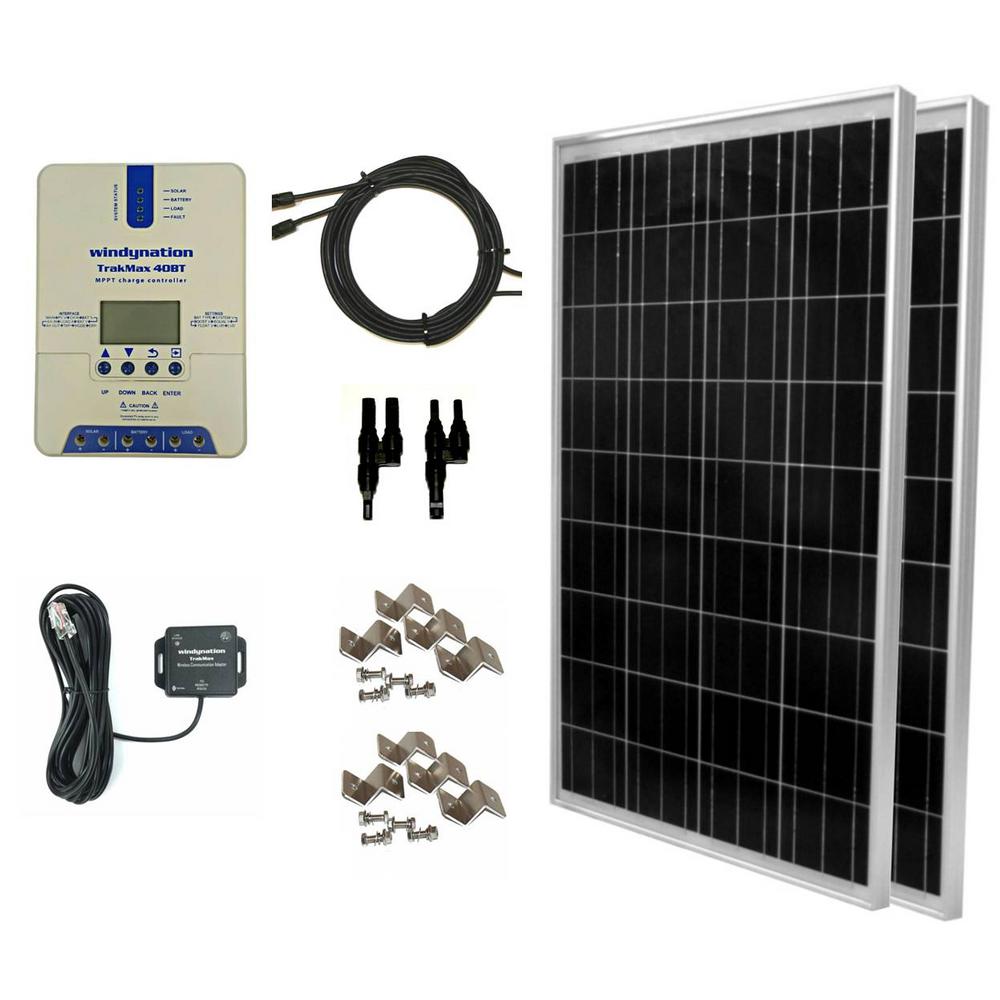 Grape Solar 400-Watt Off-Grid Solar Panel Kit-GS-400-KIT - The Home Depot